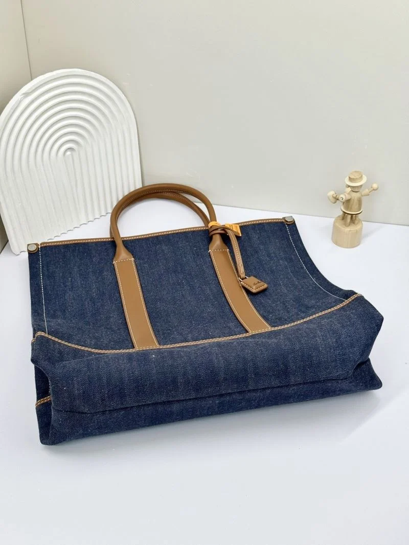 Brand-authenticated Loro Piana Shopping Bags