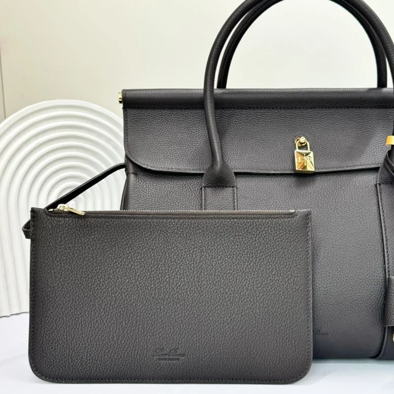 Brand-original Loro Piana Top Handle Bags