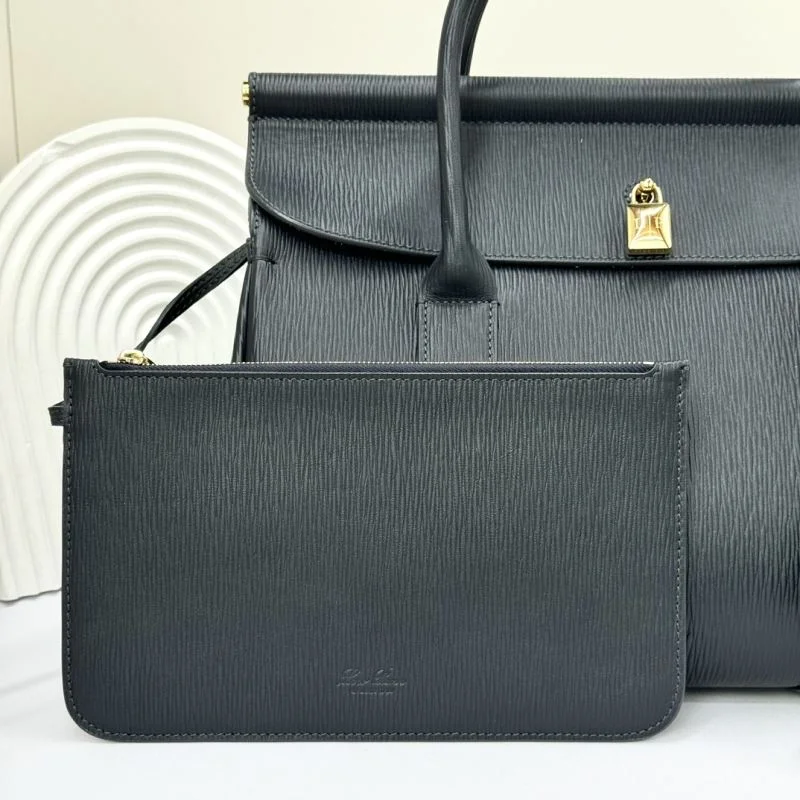 Brand-authenticated Loro Piana Top Handle Bags