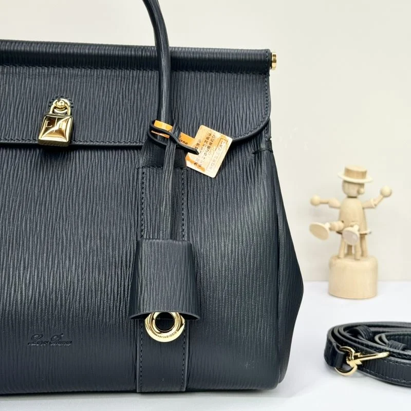 Brand-authenticated Loro Piana Top Handle Bags