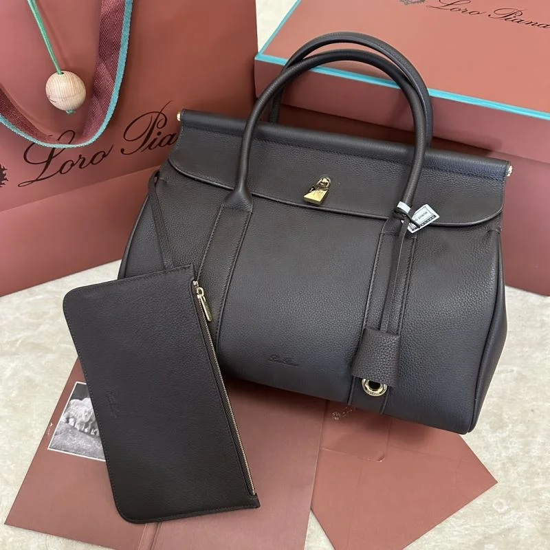 Bargain Loro Piana Top Handle Bags
