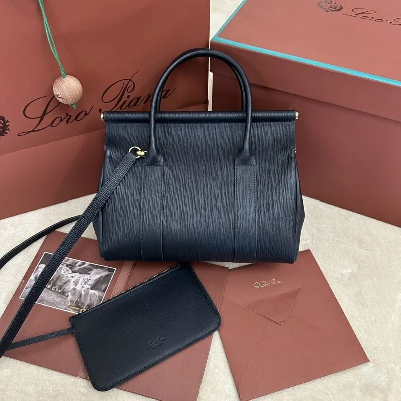 Genuine Loro Piana Top Handle Bags