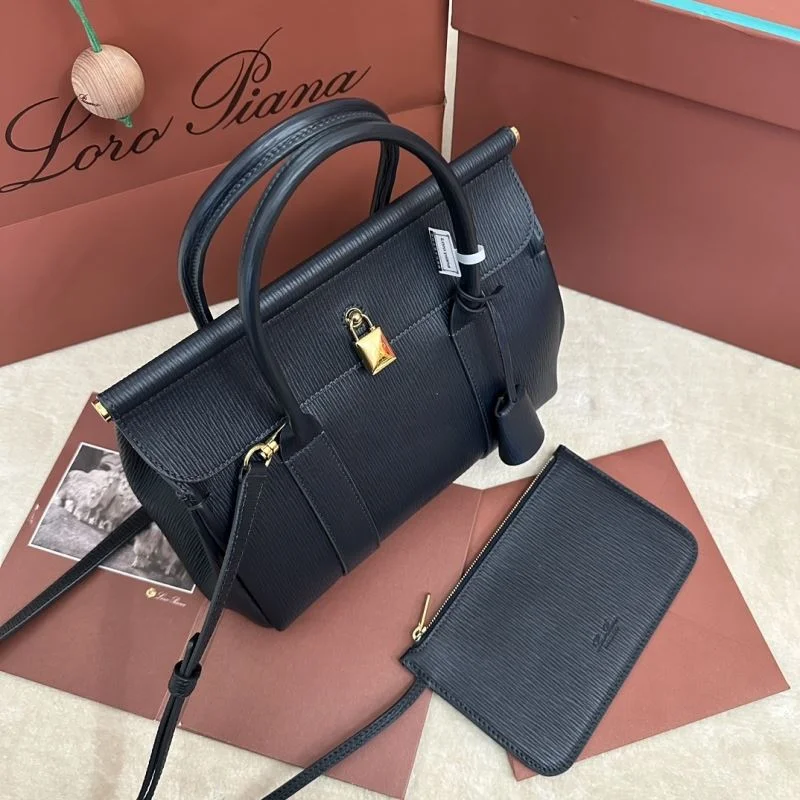 Genuine Loro Piana Top Handle Bags