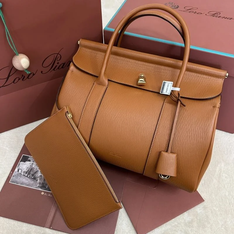 Genuine Loro Piana Top Handle Bags