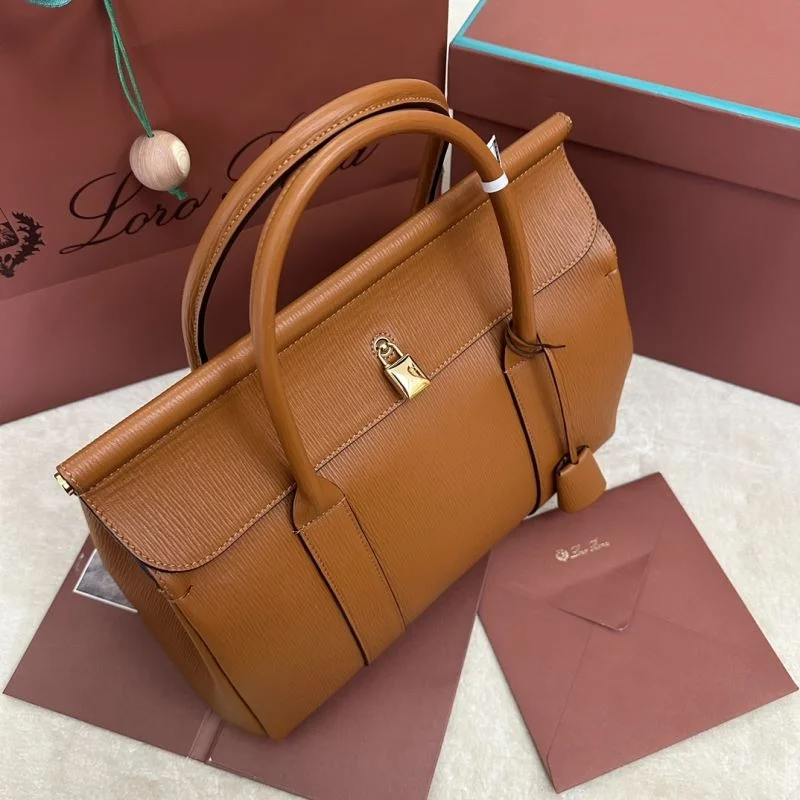 Genuine Loro Piana Top Handle Bags