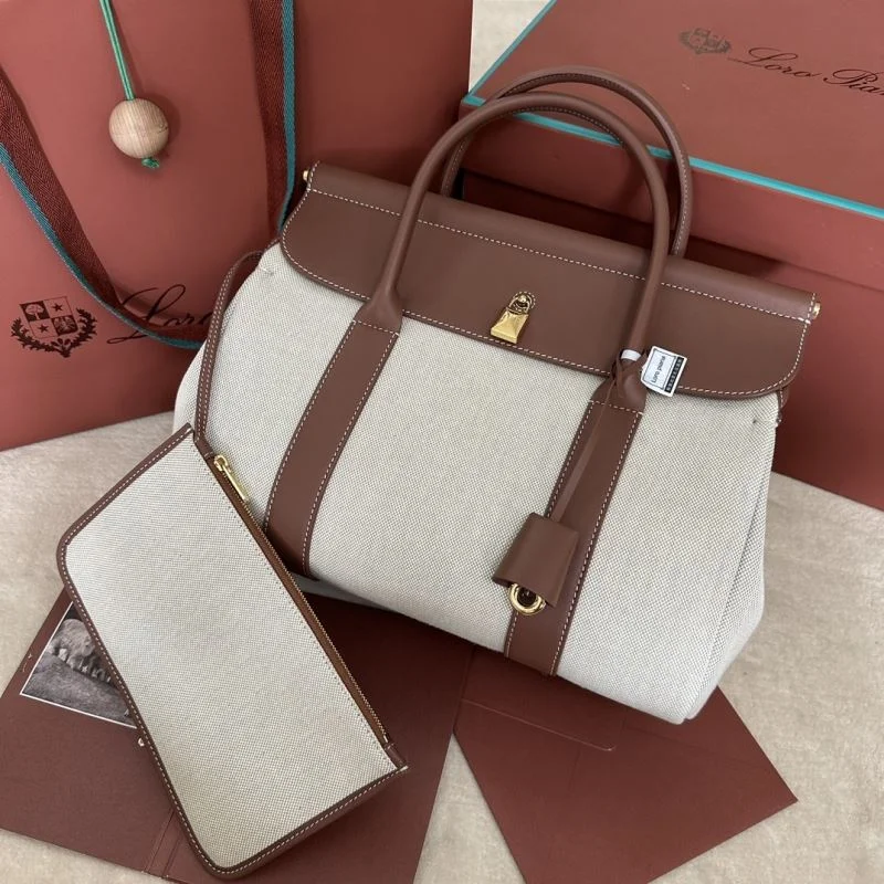 Official Loro Piana Top Handle Bags