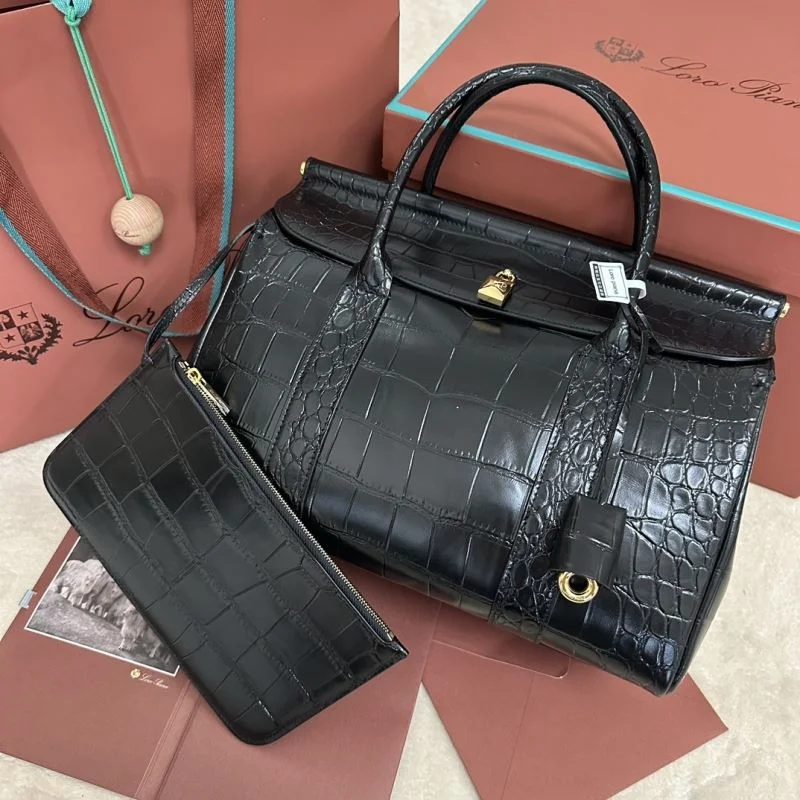 Economical Loro Piana Top Handle Bags