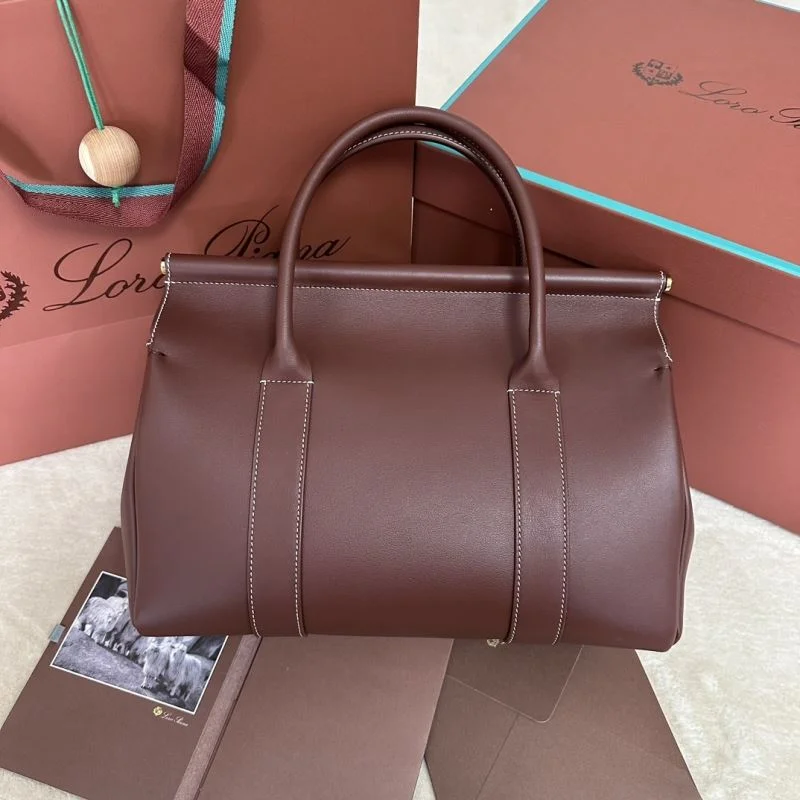 Genuine Loro Piana Top Handle Bags