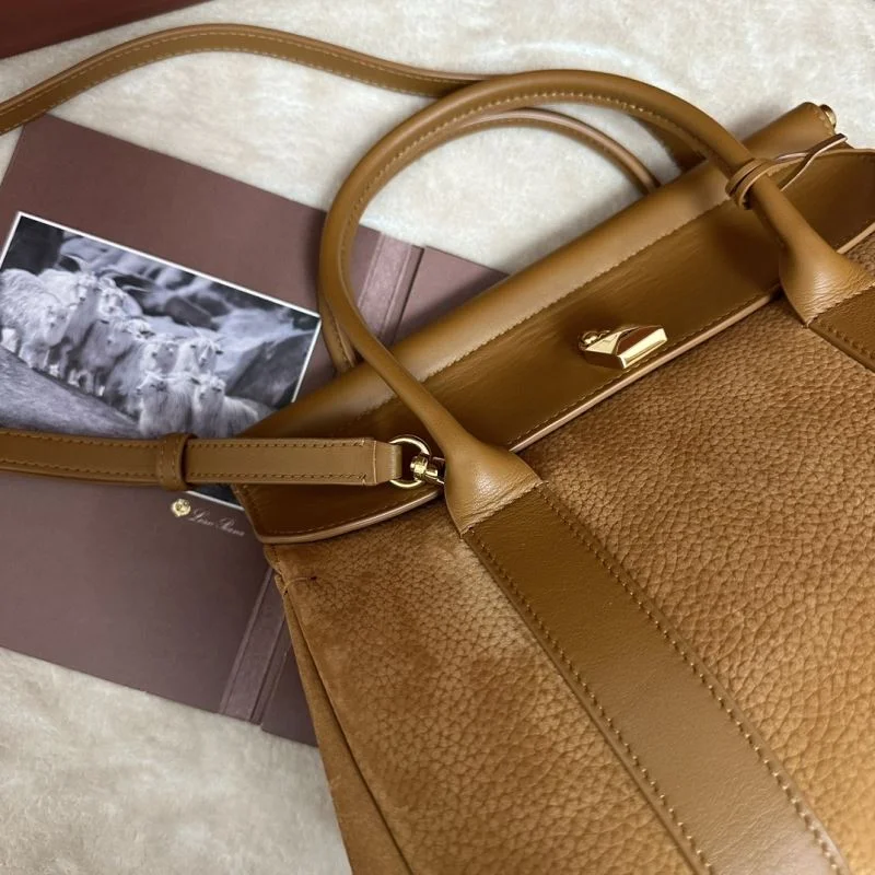 Discounted Loro Piana Top Handle Bags