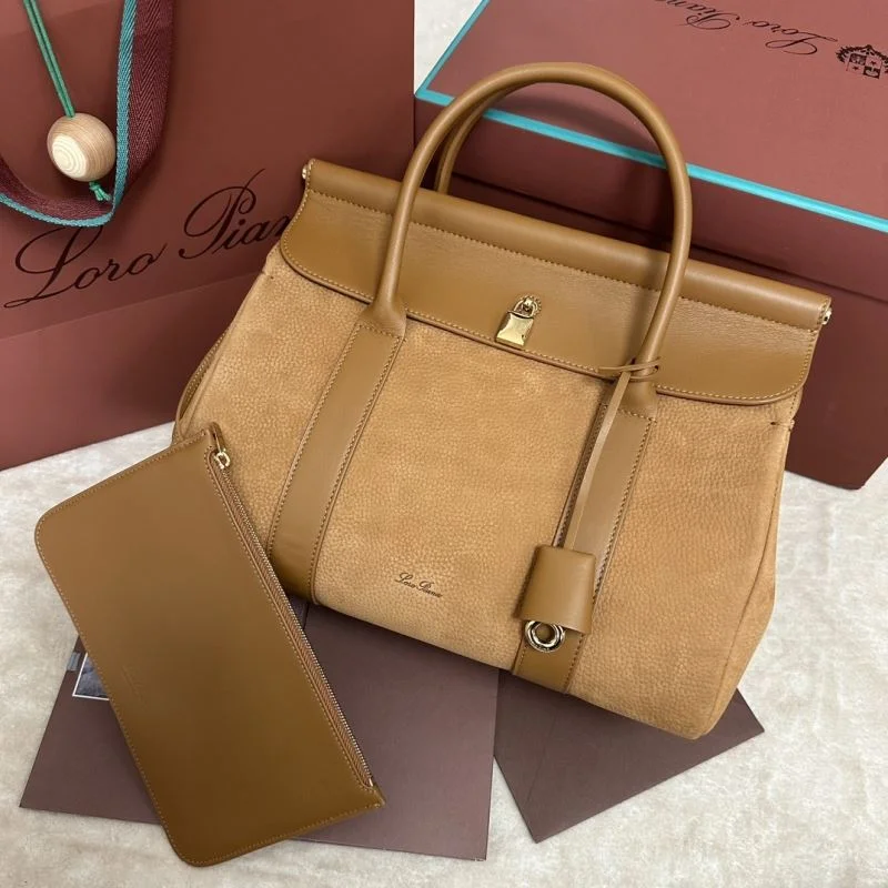 Authentic Loro Piana Top Handle Bags
