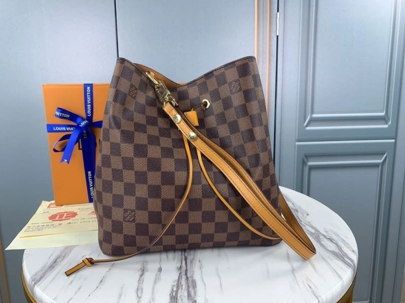 Brand-authenticated Louis Vuitton Bucket Bags