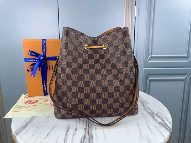 Brand-authenticated Louis Vuitton Bucket Bags