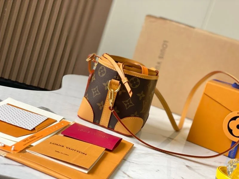 Brand-authenticated Louis Vuitton Bucket Bags