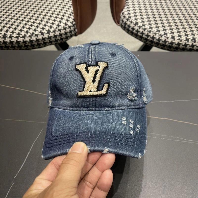 Brand-authenticated Louis Vuitton Caps