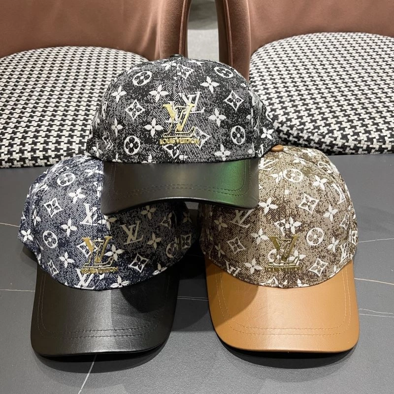 Brand-authenticated Louis Vuitton Caps