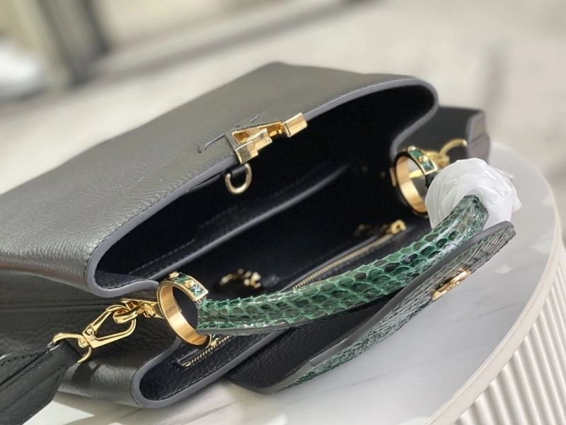 Brand-authenticated Louis Vuitton Capucines BB Bags