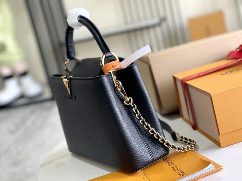 Brand-authenticated Louis Vuitton Capucines BB Bags