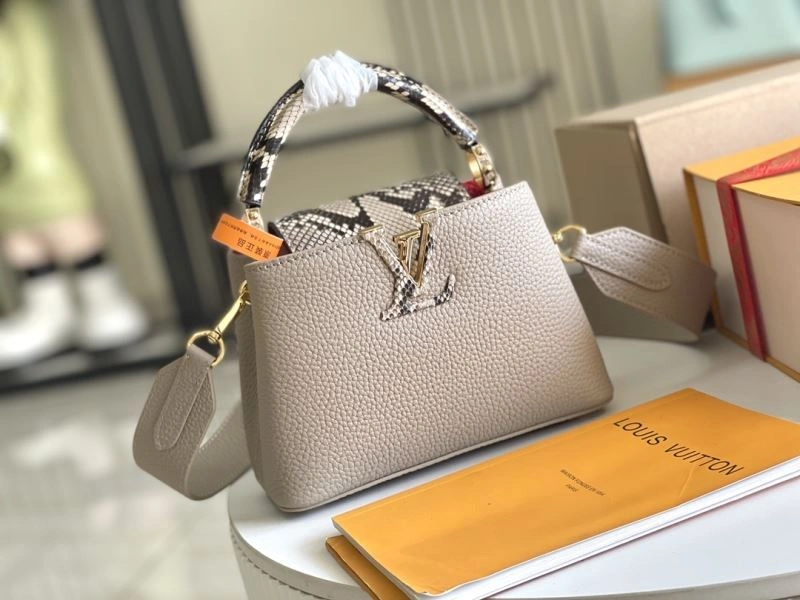 Brand-authenticated Louis Vuitton Capucines BB Bags