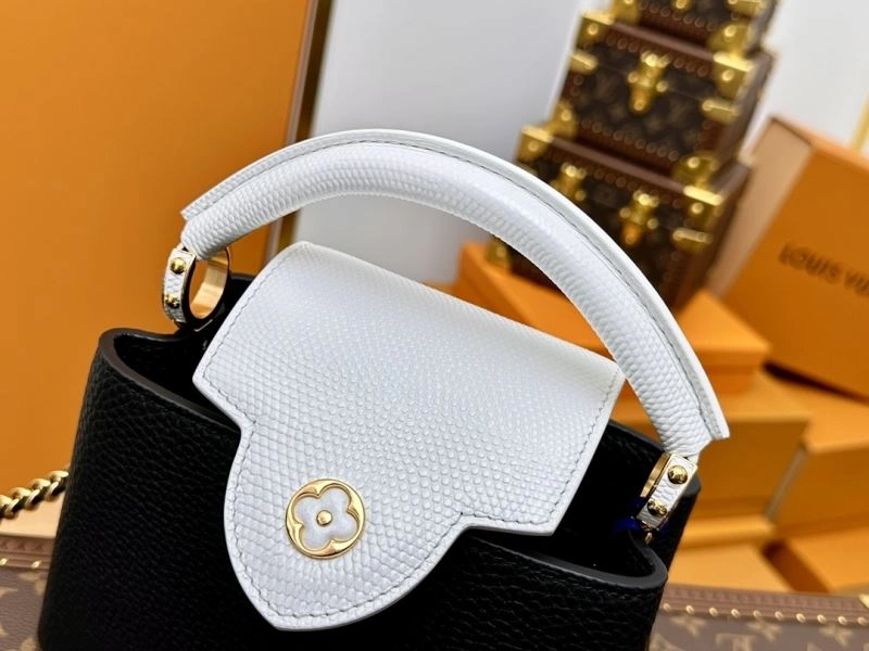 Brand-authenticated Louis Vuitton Capucines BB Bags
