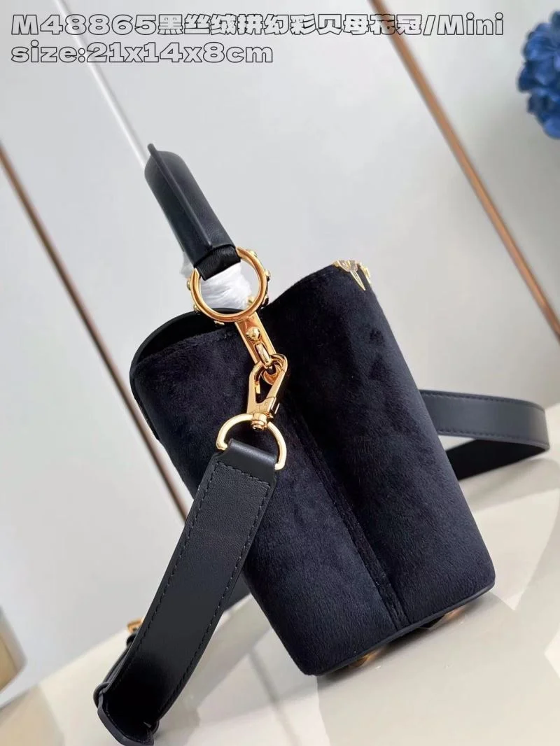 Brand-authenticated Louis Vuitton Capucines BB Bags