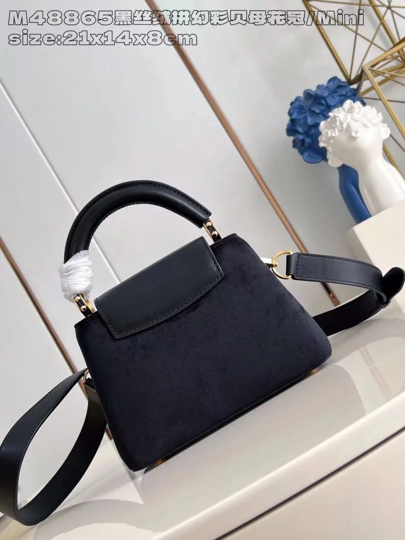 Brand-authenticated Louis Vuitton Capucines BB Bags