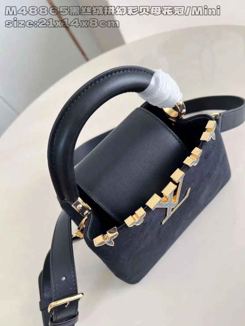 Brand-authenticated Louis Vuitton Capucines BB Bags