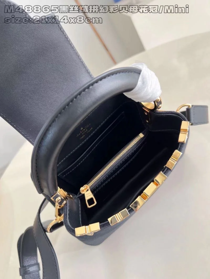 Brand-authenticated Louis Vuitton Capucines BB Bags