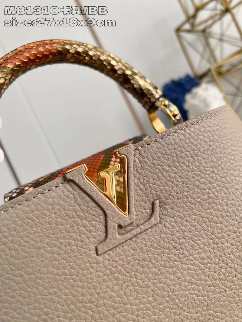 Brand-authenticated Louis Vuitton Capucines BB Bags