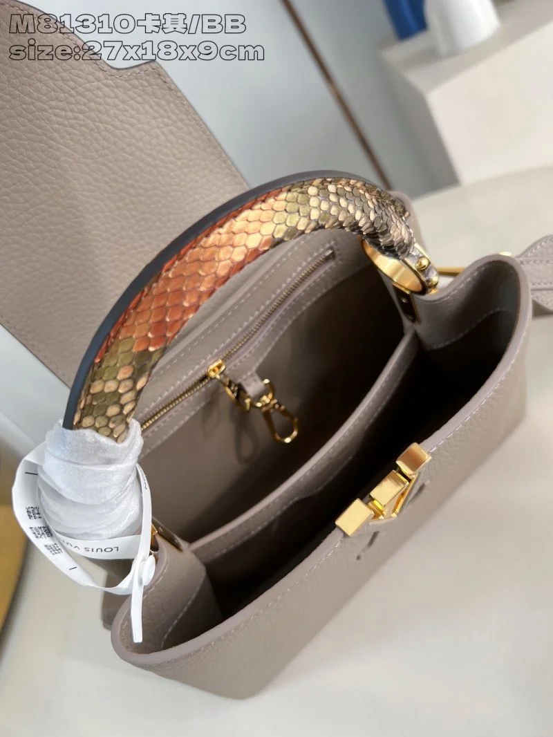 Brand-authenticated Louis Vuitton Capucines BB Bags