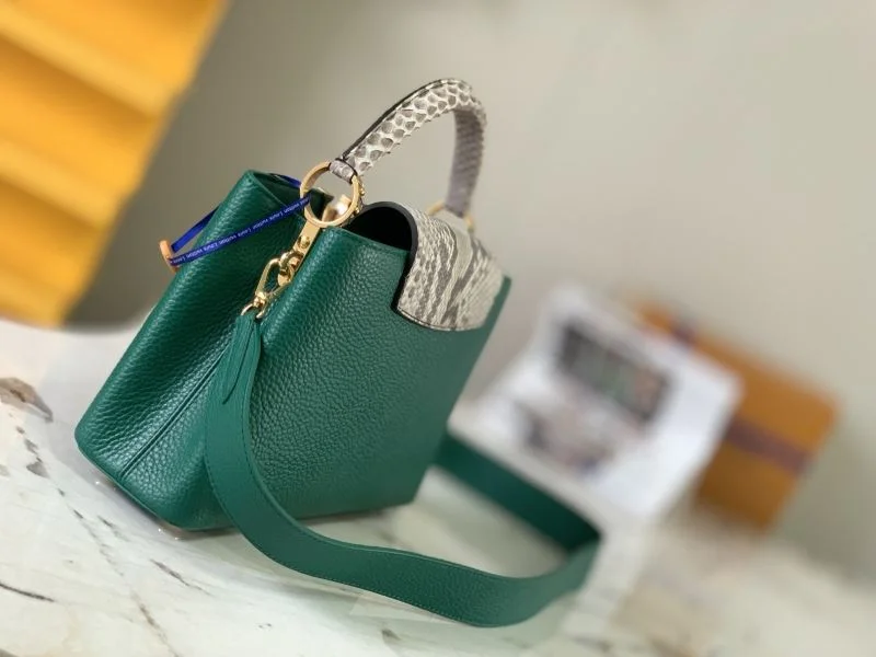 Brand-authenticated Louis Vuitton Capucines BB Bags