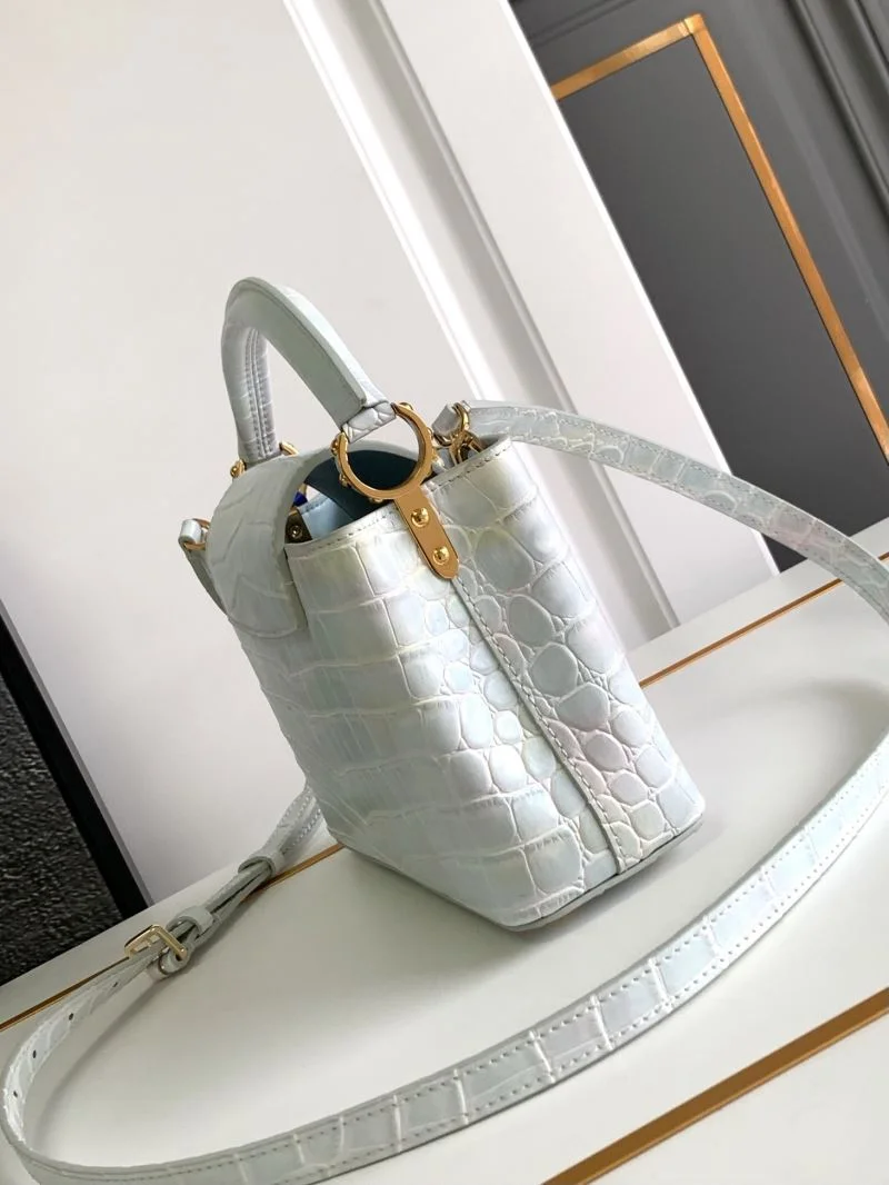 Brand-authenticated Louis Vuitton Capucines BB Bags