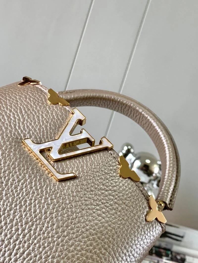 Brand-authenticated Louis Vuitton Capucines BB Bags