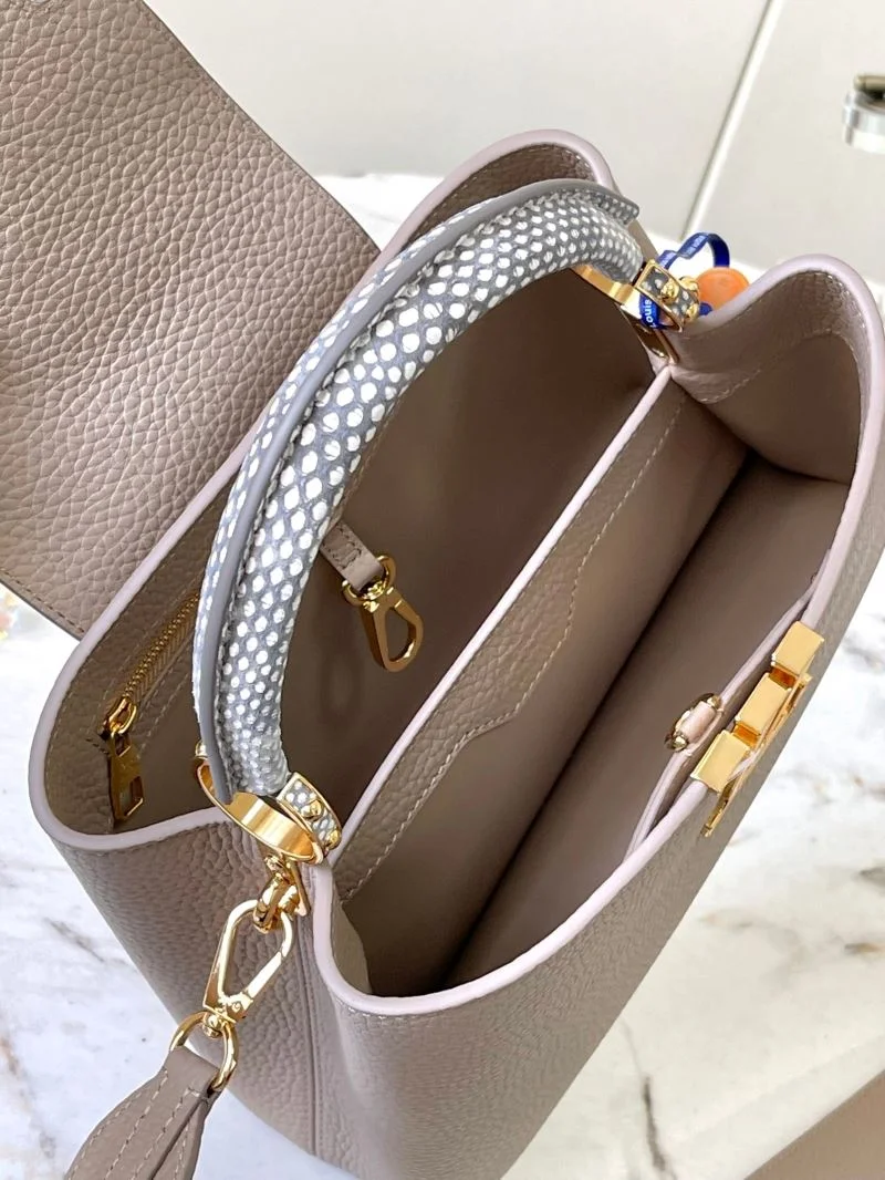 Brand-authenticated Louis Vuitton Capucines BB Bags