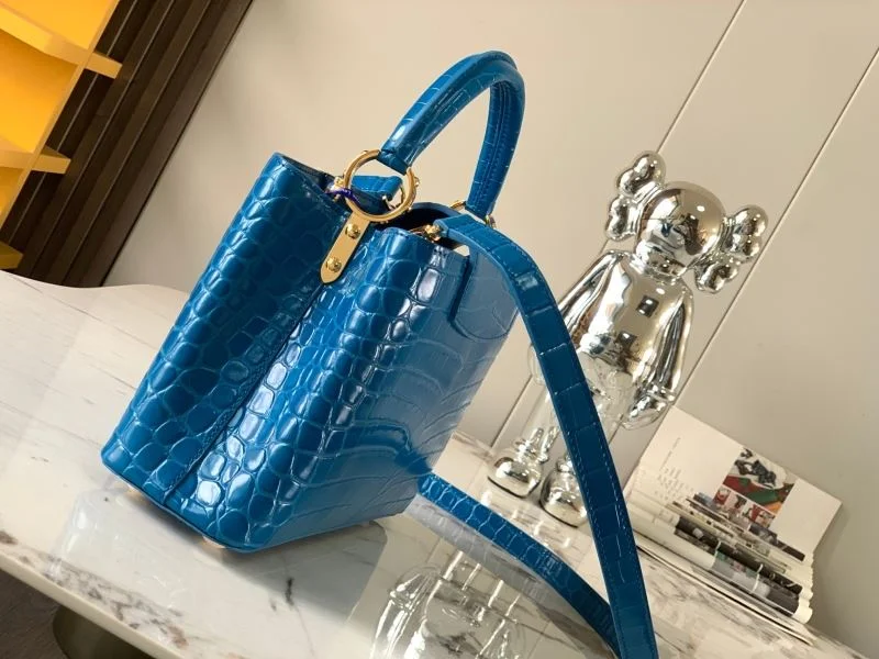 Brand-authenticated Louis Vuitton Capucines BB Bags