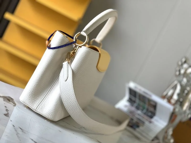 Brand-authenticated Louis Vuitton Capucines BB Bags