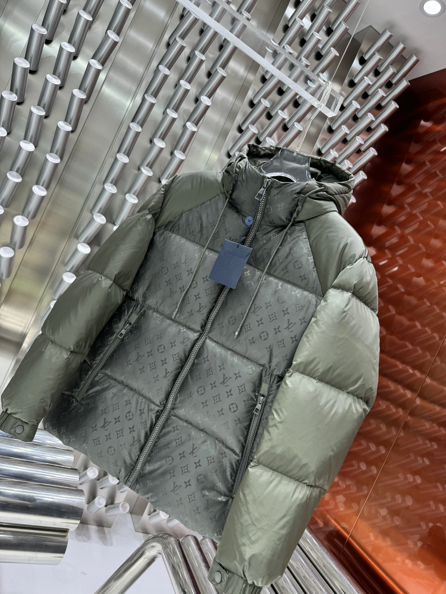 Brand-authenticated Louis Vuitton Down Jackets