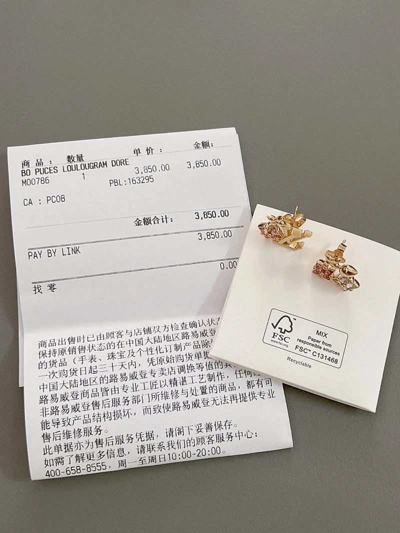 Mirror quality Louis Vuitton Earrings