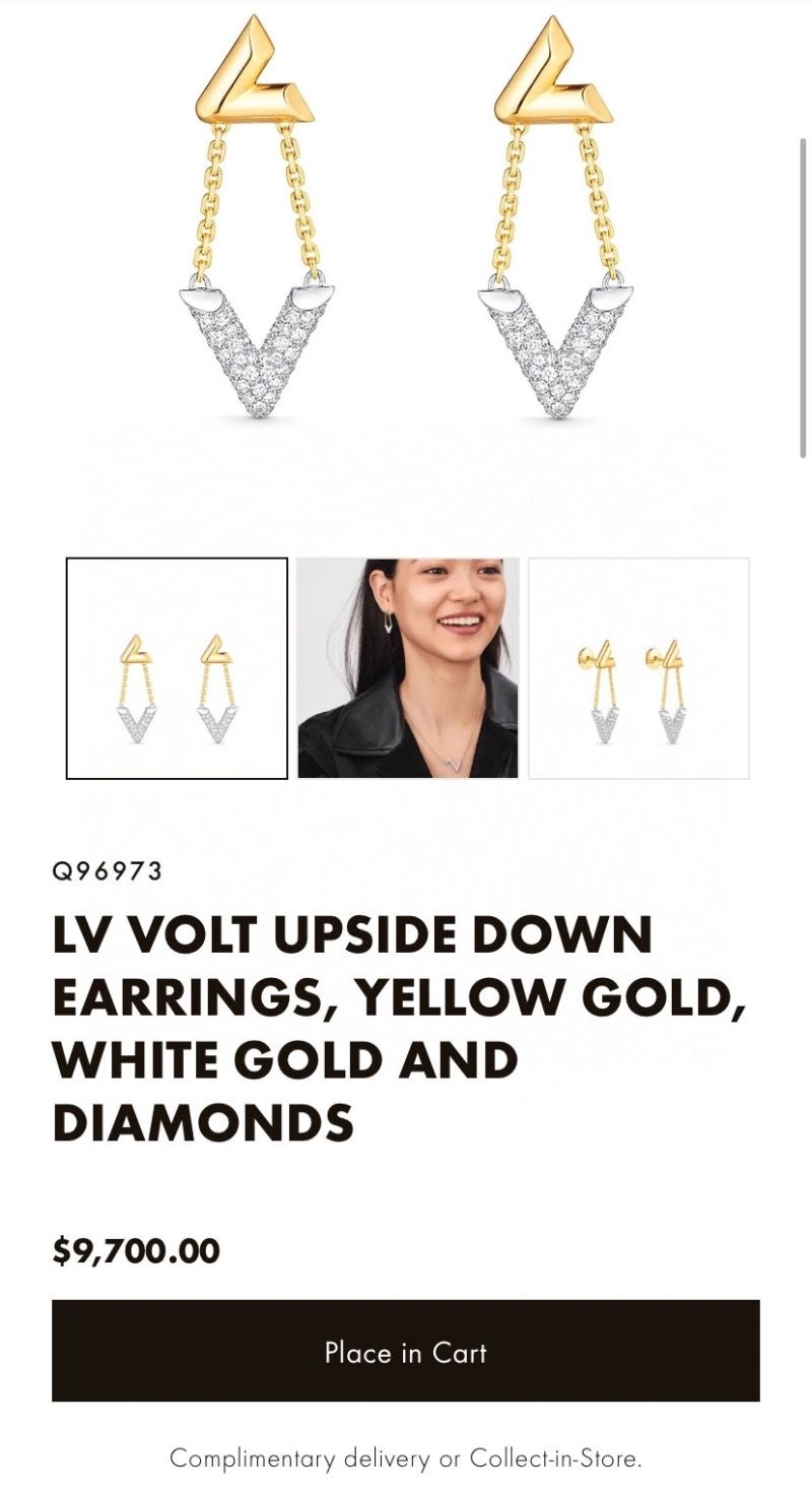 Genuine Louis Vuitton Earrings