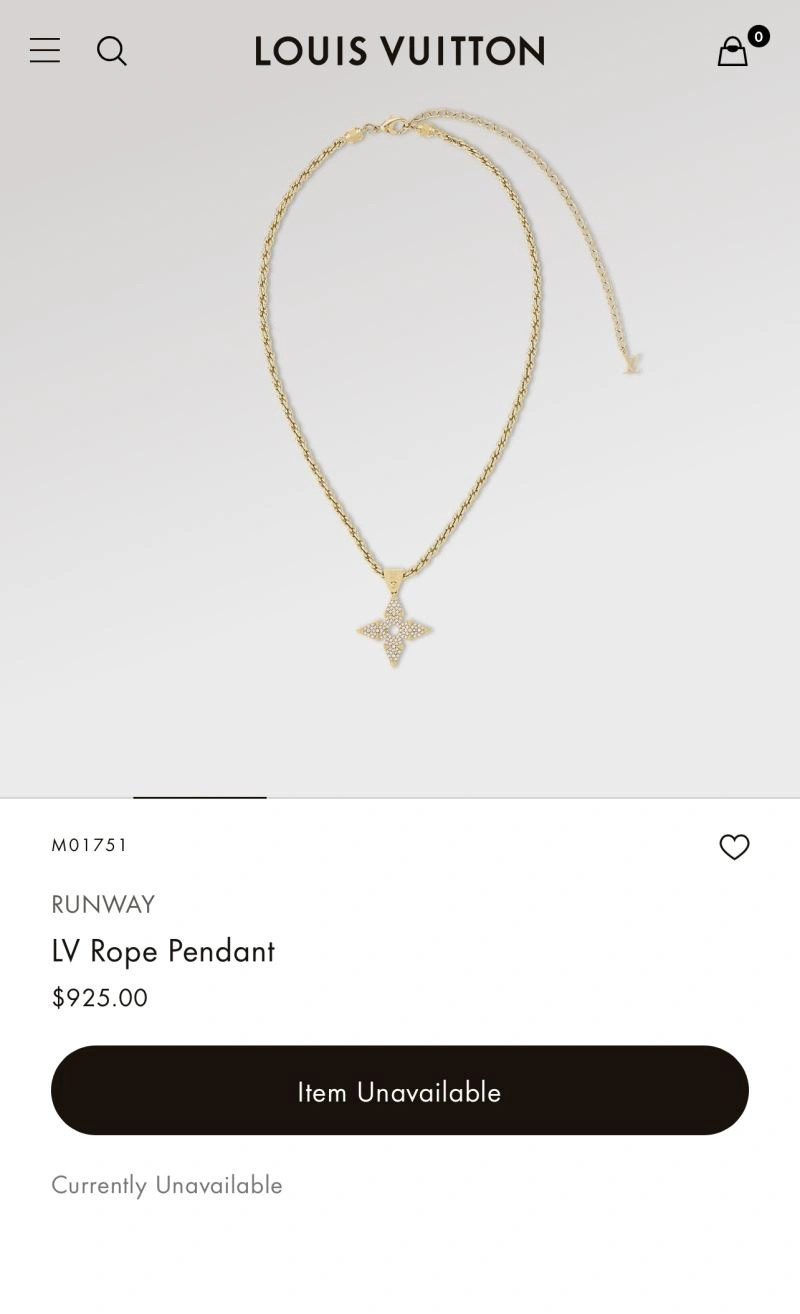 Factory-made Louis Vuitton Necklaces