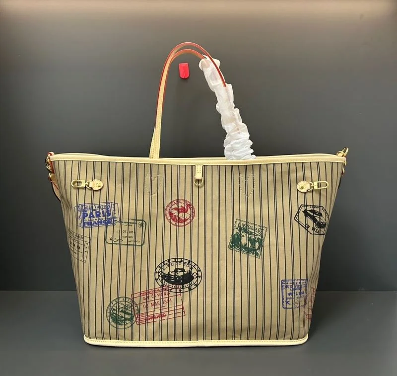 Brand-authenticated Louis Vuitton Shopping Bags