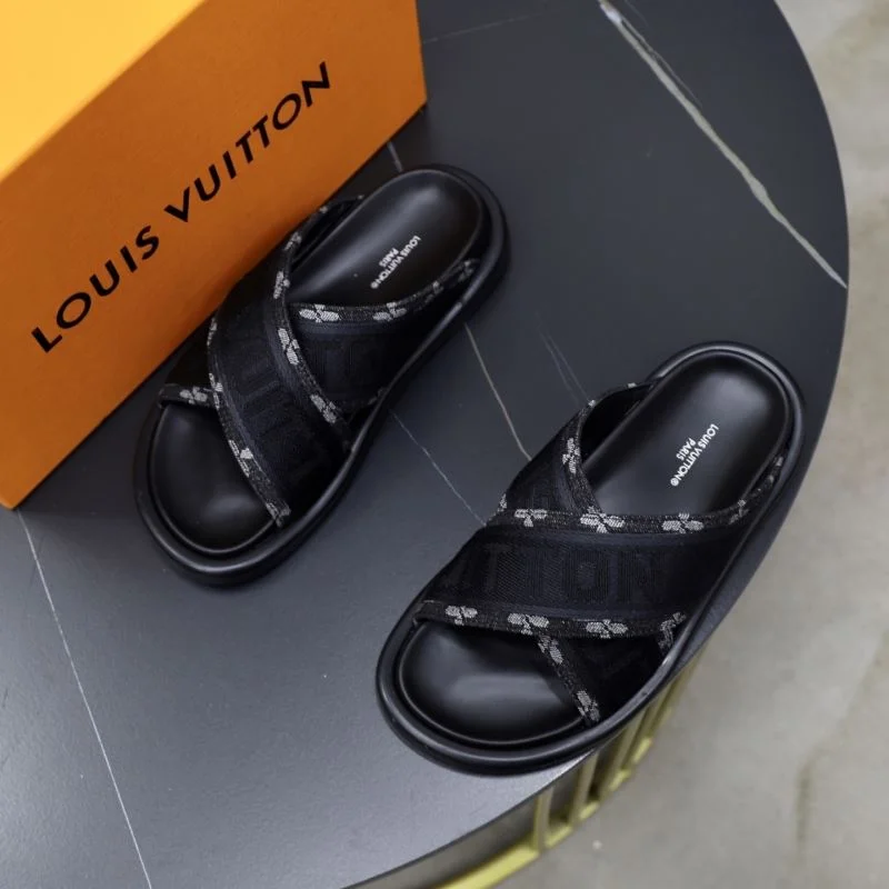Precise copy Louis Vuitton Slippers