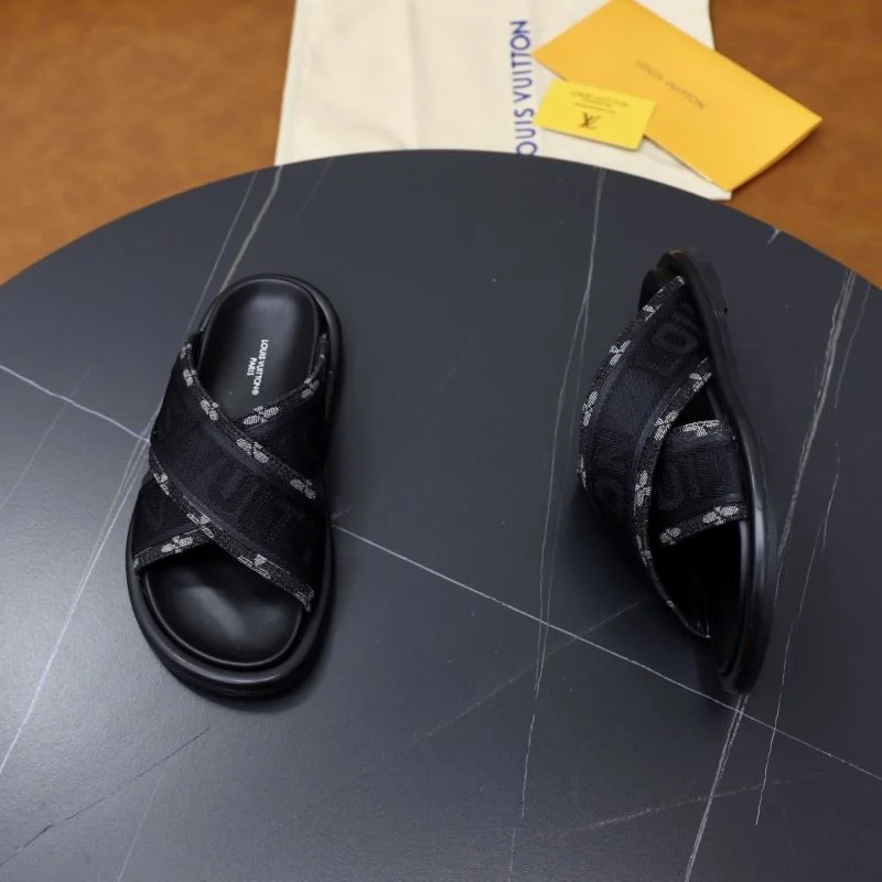 Precise copy Louis Vuitton Slippers