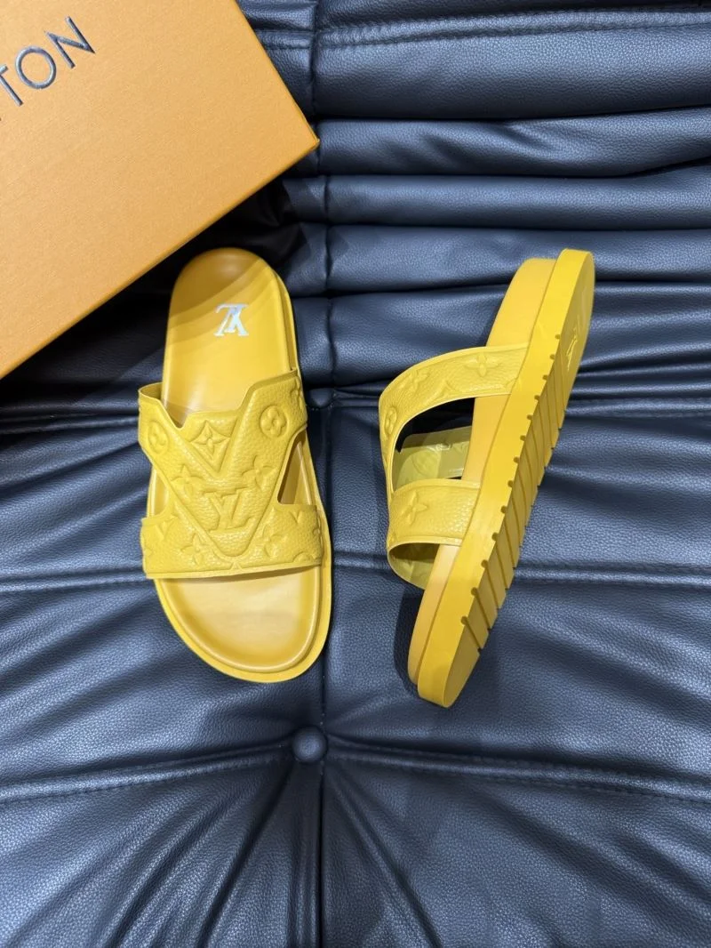Brand-authenticated Louis Vuitton Slippers