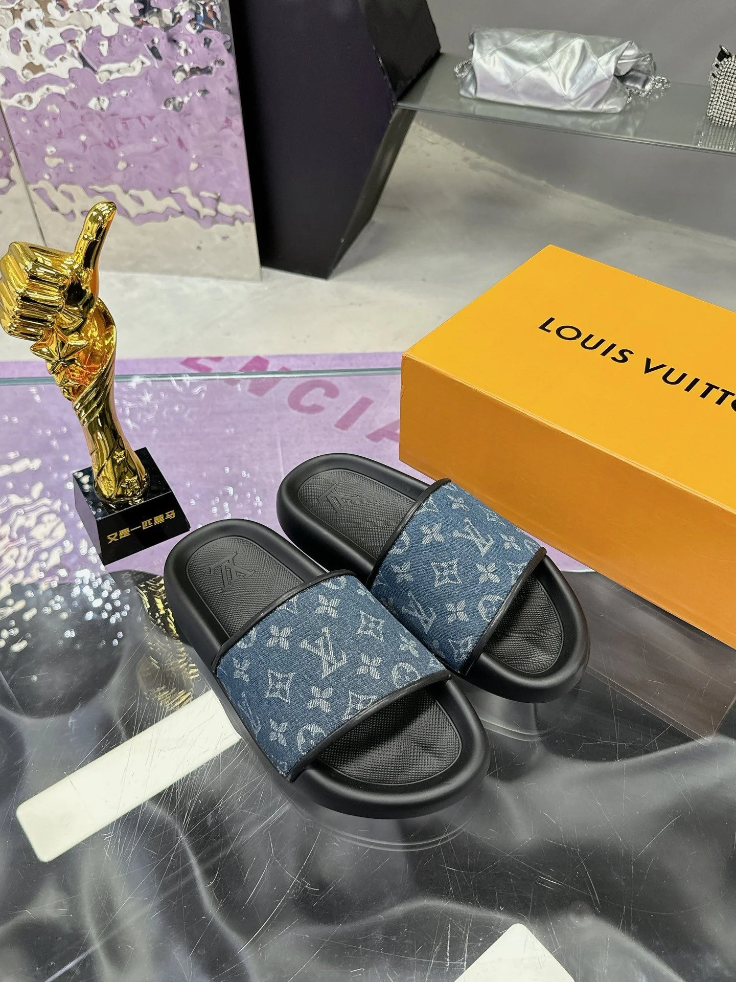 Indistinguishable Louis Vuitton Slippers