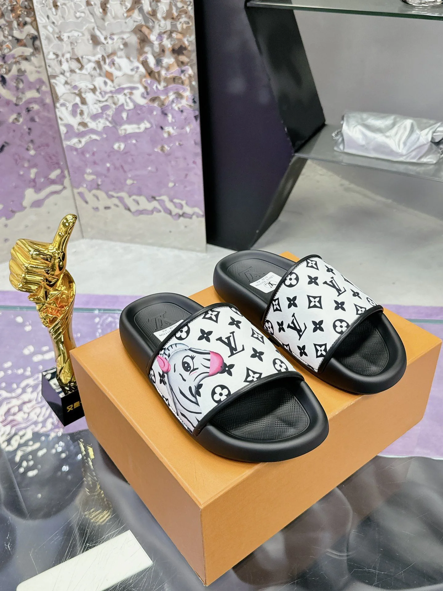 Indistinguishable Louis Vuitton Slippers