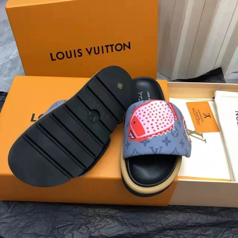 Brand-authenticated Louis Vuitton Slippers