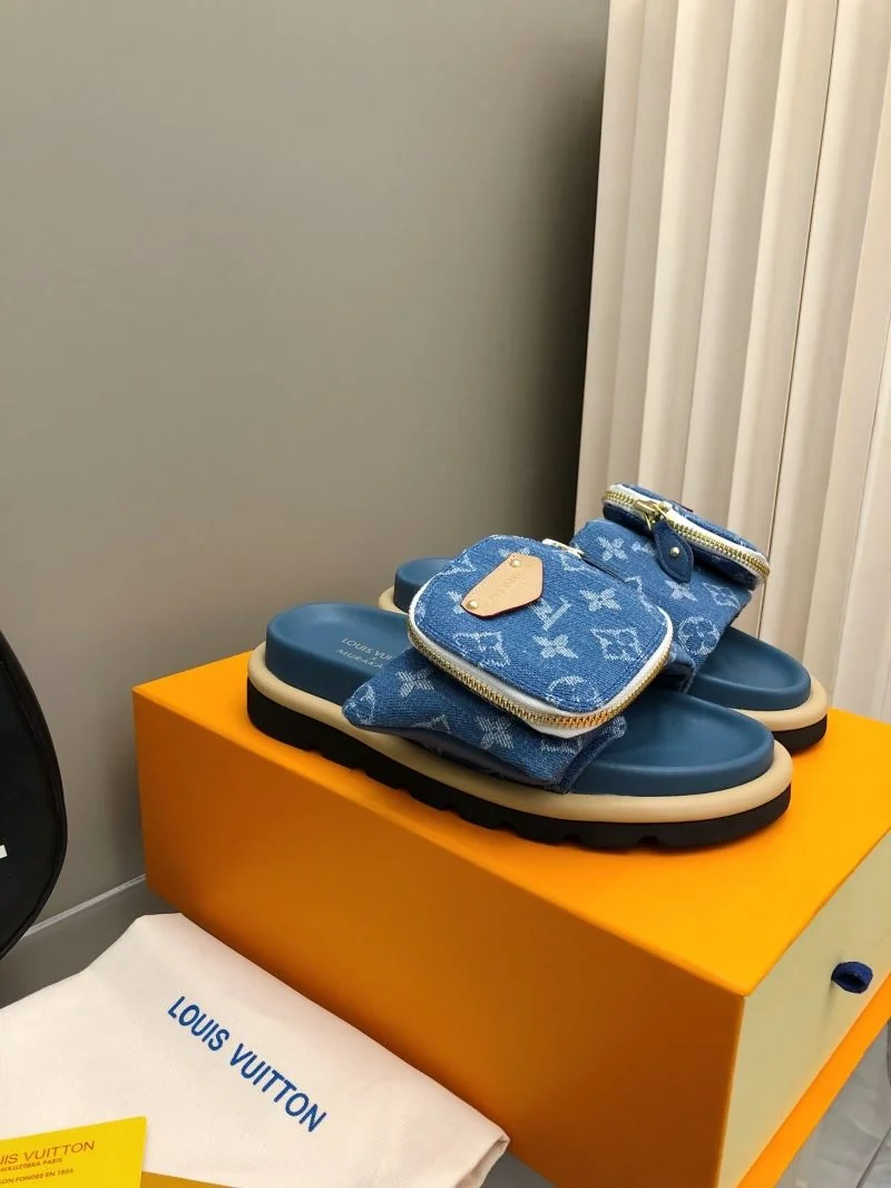 Precise copy Louis Vuitton Slippers