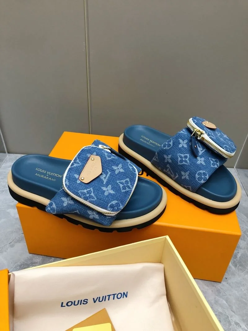 Precise copy Louis Vuitton Slippers