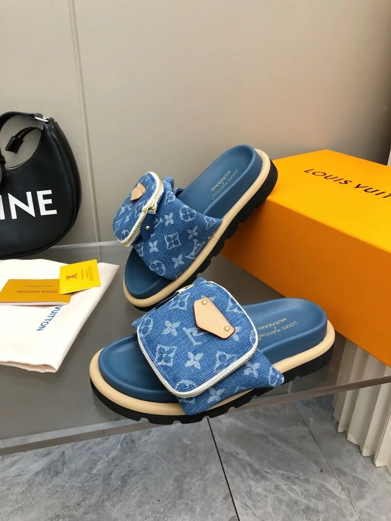 Precise copy Louis Vuitton Slippers