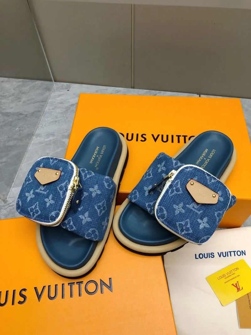 Precise copy Louis Vuitton Slippers